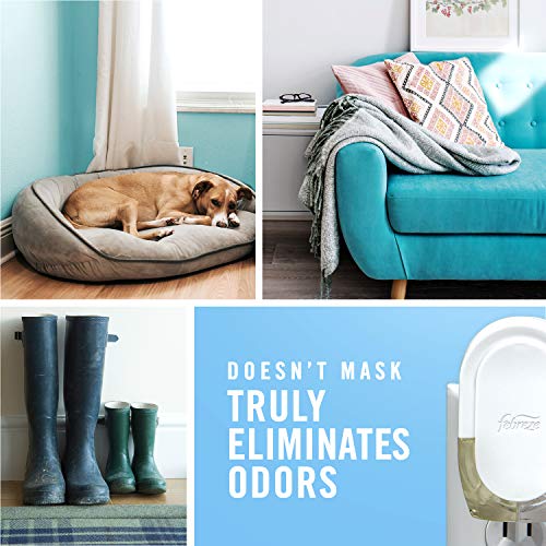 Febreze Plug in Air Fresheners, Downy April Fresh & Gain Original Scent Variety Pack, Odor Eliminator for Strong Odor (6 Refills Total)