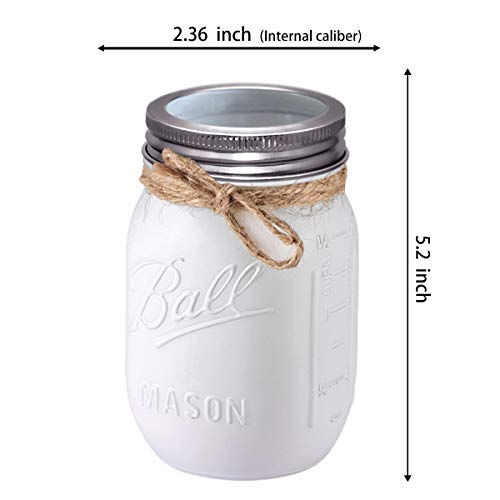 Mason Jar Bathroom Set(3 Piece)-Foaming Soap Dispenser, Toothbrush Holder,Flower Vase,for Wedding House Decor Countertop and Vanity Organizer Bathroom Kitchen Farmhouse Décor (Brushed Nickel