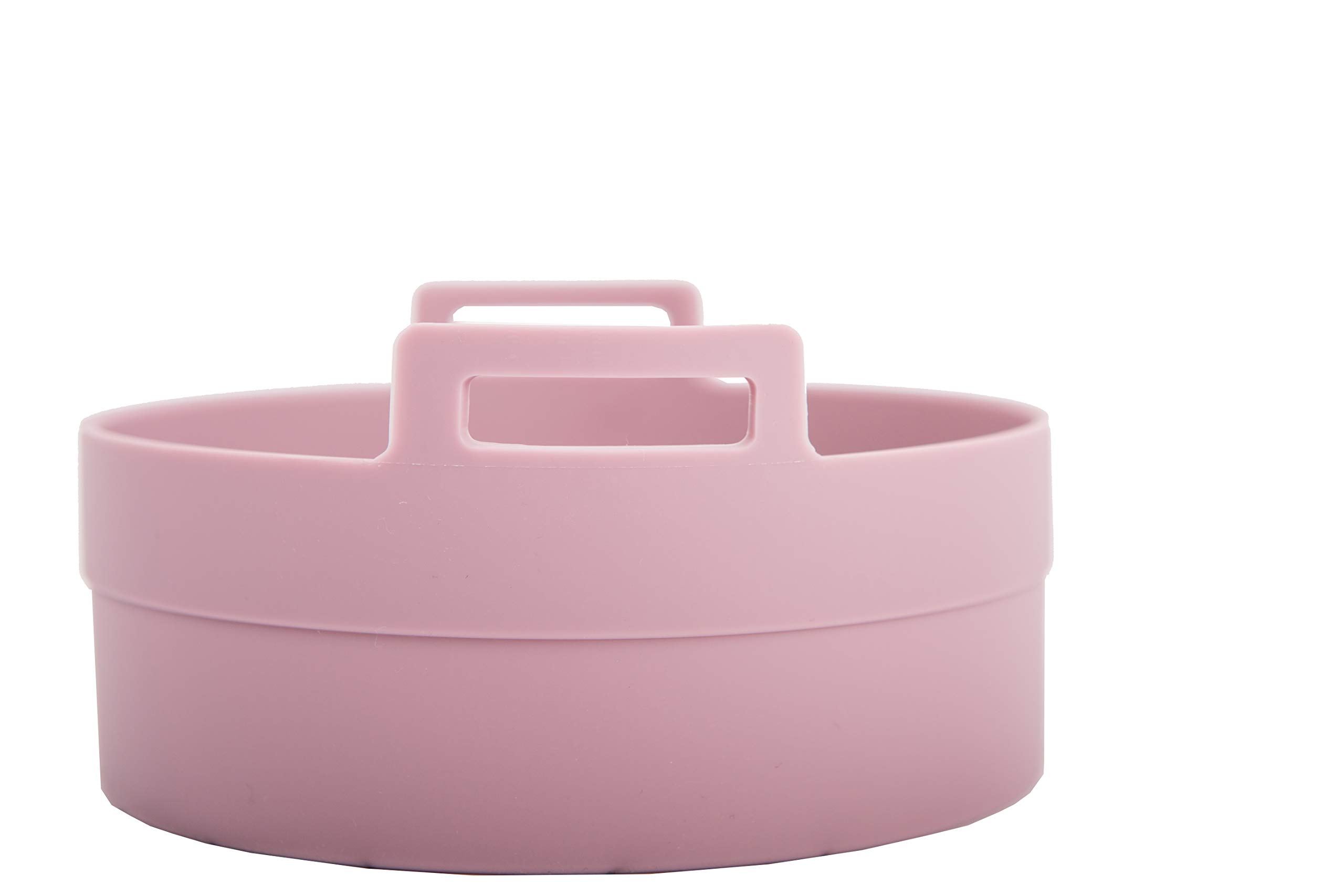 100% Platinum Silicone Pot for Air Fryer and Microwave (Pink, X-Large (Diameter 8.7 in))