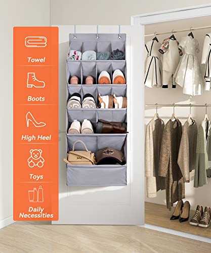 Fentec Over-the-Door-Shoe-Organizers Grey