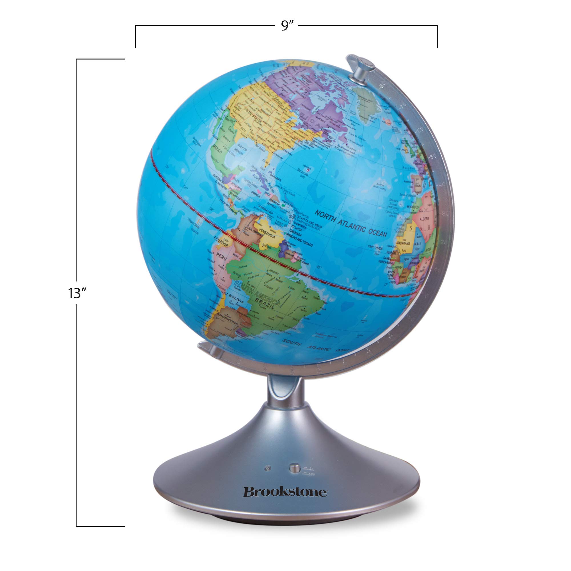 Globe for Kids Learning - Globes of The World with Stand - World Globe, Constellation Globe & Night Light Kids Globe Stem Toy - Perfect Interactive Globe by Brookstone