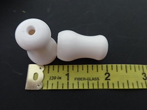 Amazing Drapery Hardware 6 Qty:White Plastic Cord Tassel for Blinds or Shade Pull Cord: Vase Shape