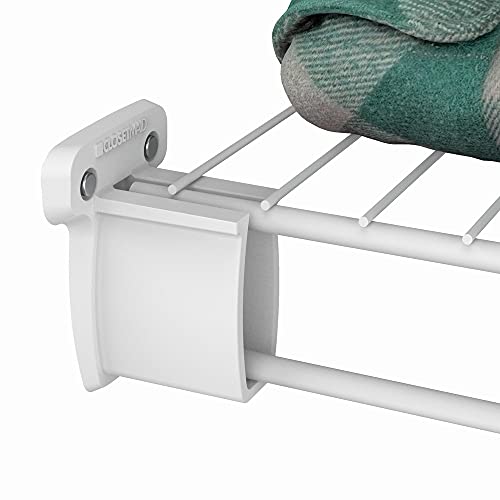 ClosetMaid 21932 Pre-Loaded 2-Inch Side Wall Brackets with Anchors for Wire Shelving, 500-Pack, White, 500 Count