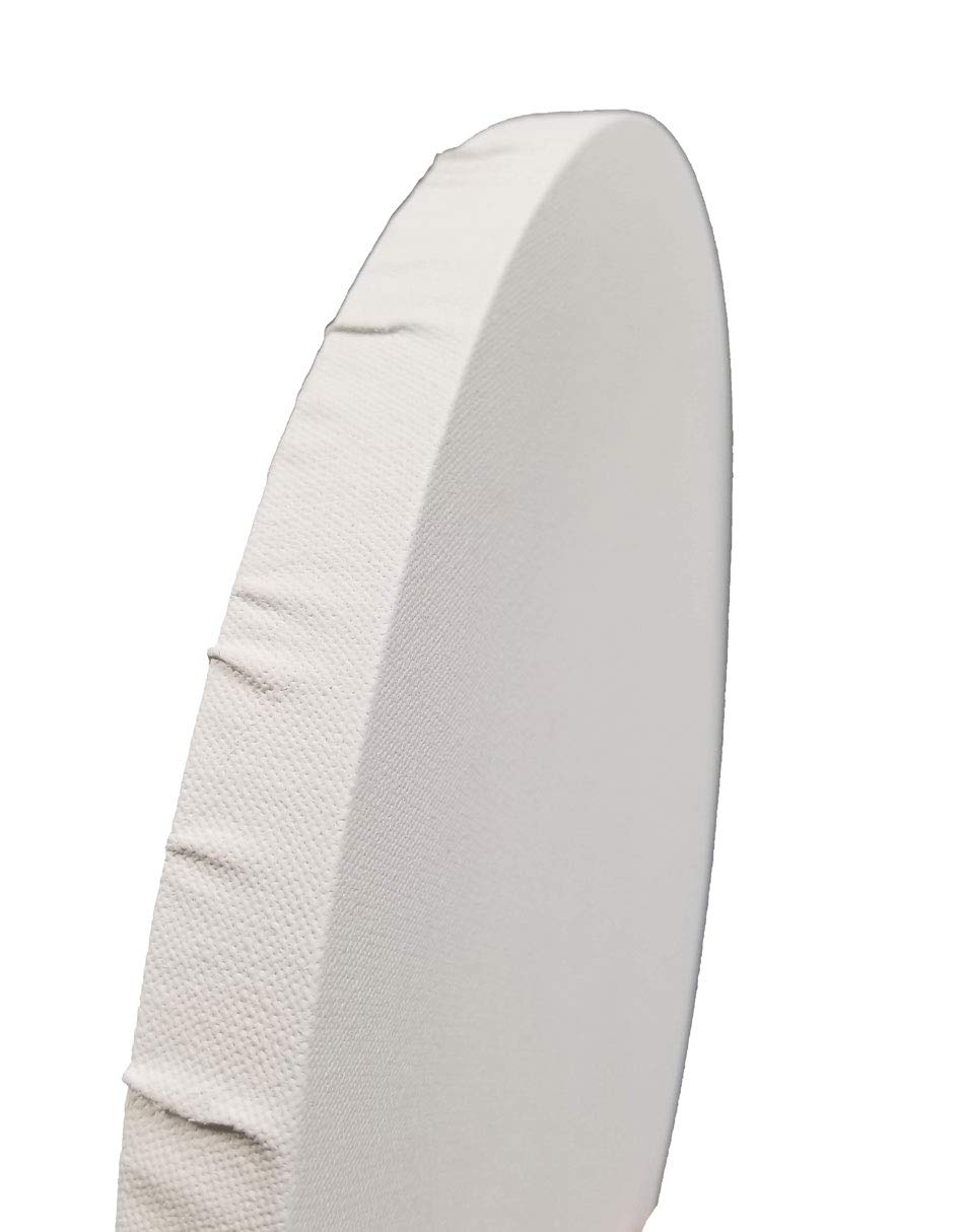 Kindling Kreative Brand 12x16 Oval Blank Canvas for Painting – Triple Coated with Titanium White Gesso and Pre-Stretched on Rigid Frame, Ready for Acrylic Paints (12” x16") Ships in 24 HRS!