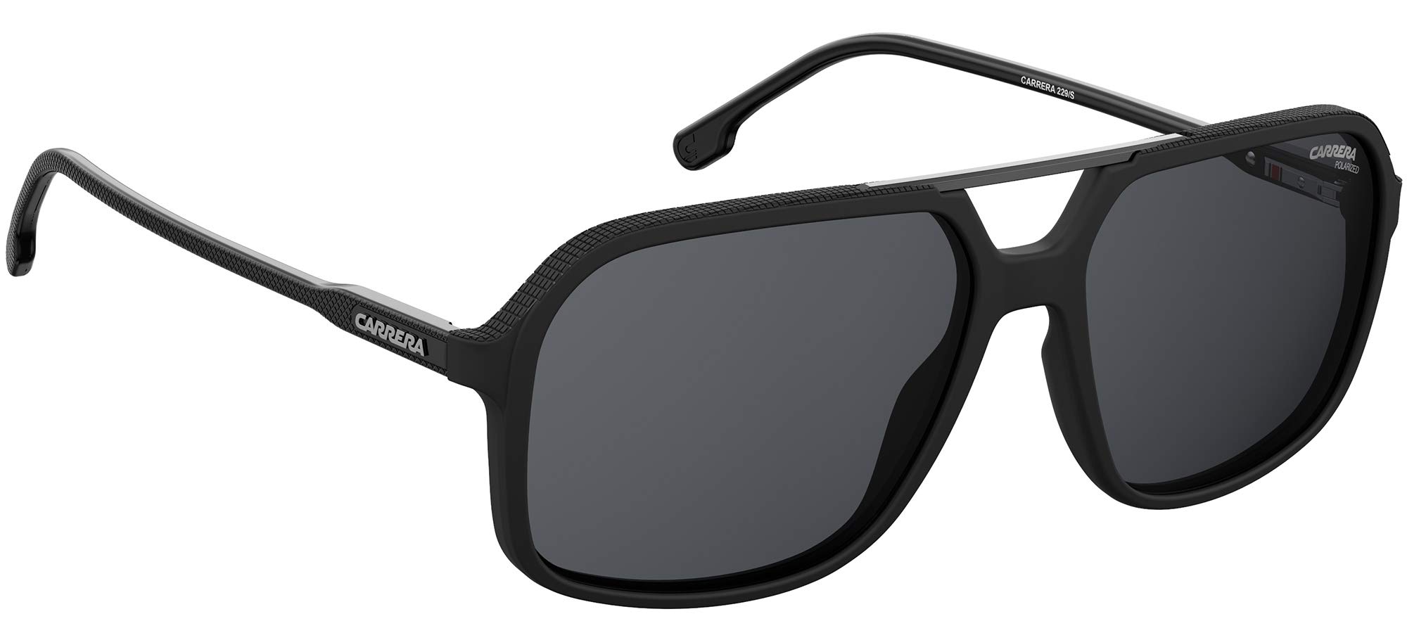 Carrera mens Carrera 229/S Sunglasses, Black/Gray, 59mm 16mm US