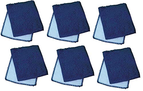 Janey Lynn Designs Out of The Blue Shrubbies 5" x 6" Cotton & Nylon Cloth Pack of 6