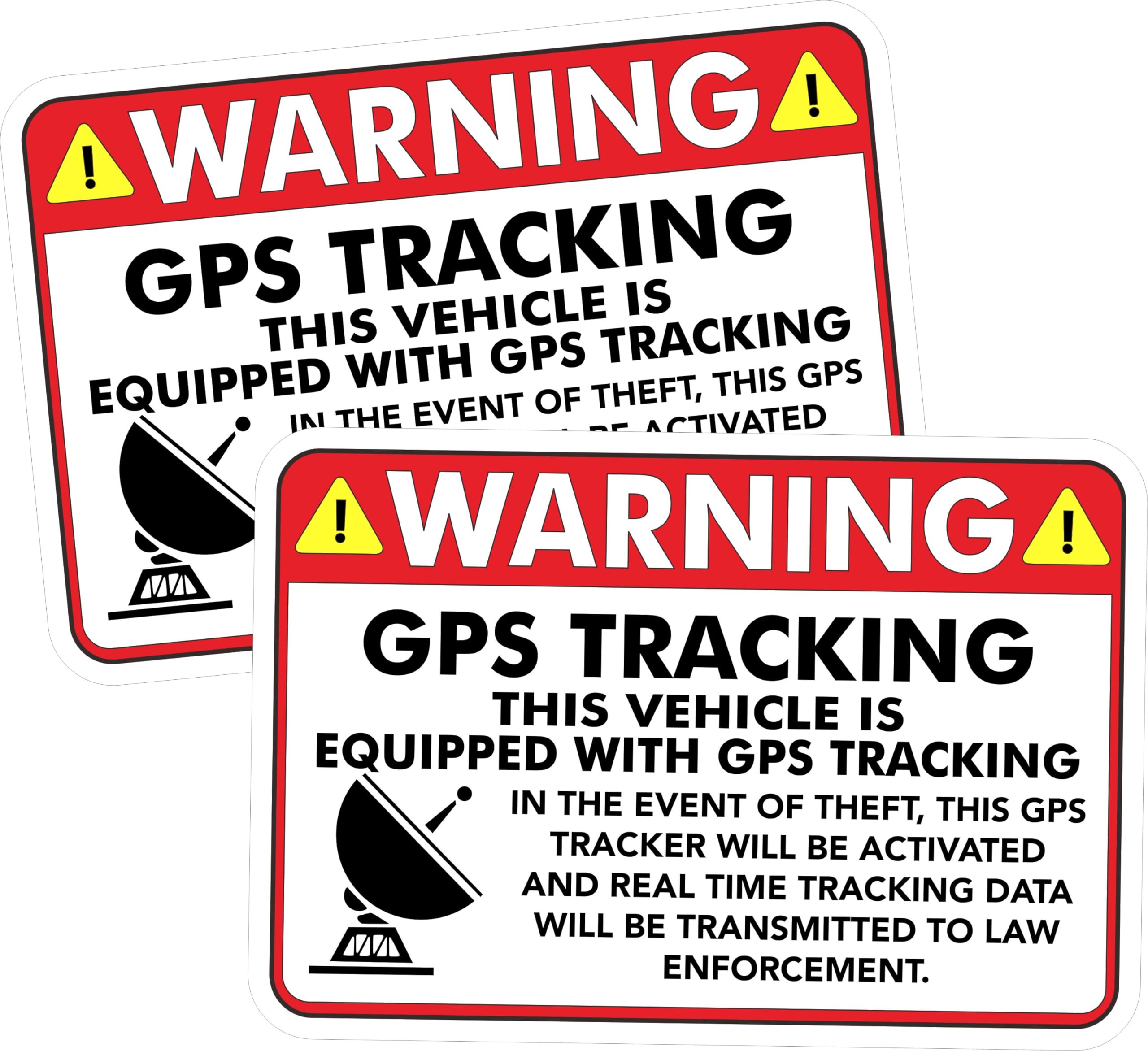2 pcs Motorbike GPS Tracking Vehicle, 3 inches - Motorbike Warking Theft Sticker Safety Biker Decals