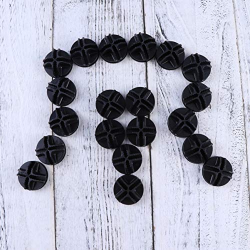 ifundom Cube Storage Organizer Plastic Connectors 20 Pcs Black Plastic Connectors for Wire Cube Plastic Storage Modular Metal Grid Panel Shelving Units and Closet Organizer Cube Organizer