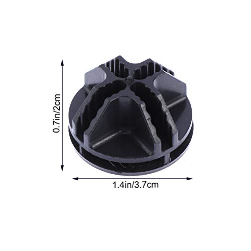 ifundom Cube Storage Organizer Plastic Connectors 20 Pcs Black Plastic Connectors for Wire Cube Plastic Storage Modular Metal Grid Panel Shelving Units and Closet Organizer Cube Organizer