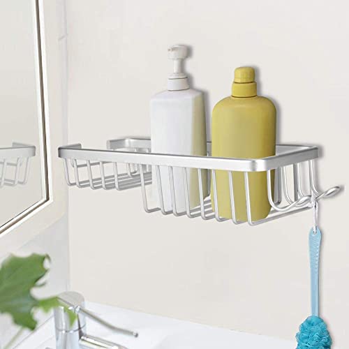 Mumusuki Aluminum Alloy Wall Mounted Storage Shelf Rack Bathroom Shower Organizer Soap Caddy for Bathroom,Toilet Storage