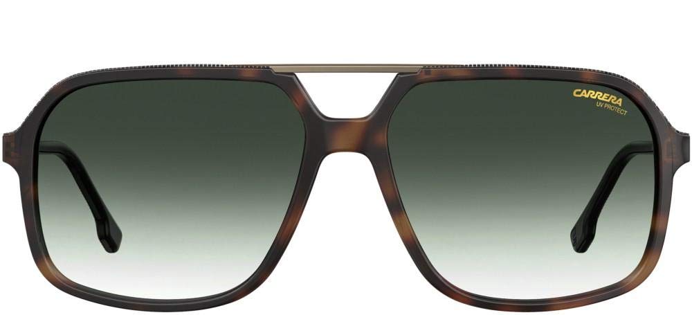 Carrera unisex adult Carrera 229/S Sunglasses, Brown/Green Shaded, 59mm 16mm US