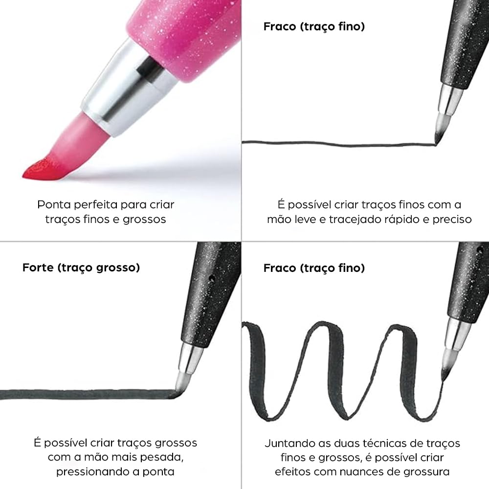 Pentel Brush Sign Pen Blue/Black