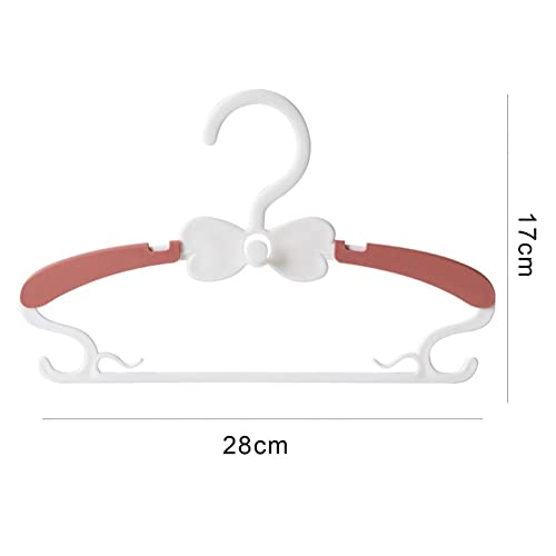 CDYD 10Pcs Hanger Retractable PP Baby Clothes Hanger fwor Family Use (Color : D, Size : 28cm x 17cm)