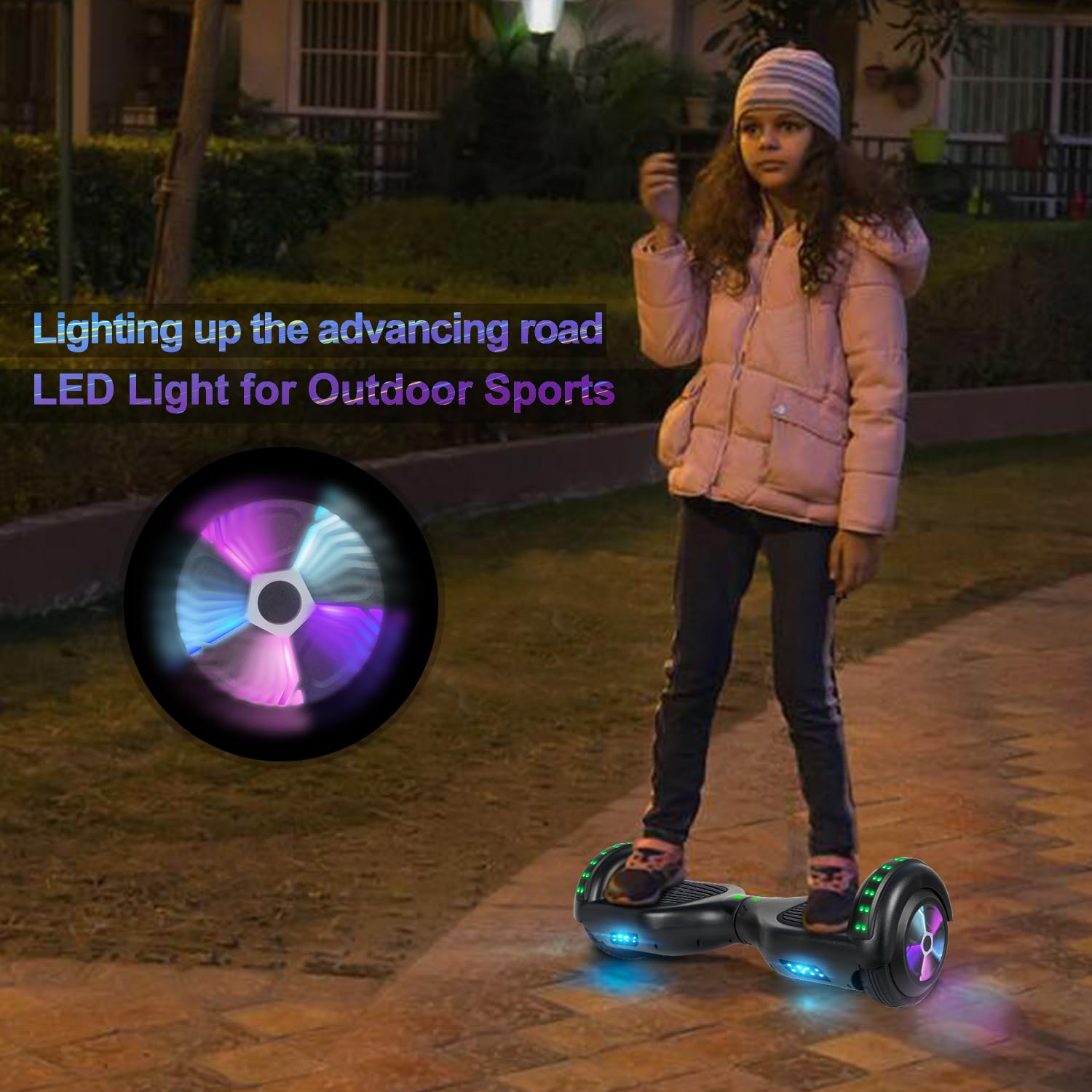 FLYING-ANT Hoverboard with Seat Attachment, 6.5β Self Balancing Scooter with Gokart, Best Gift for Kids and Teenagers