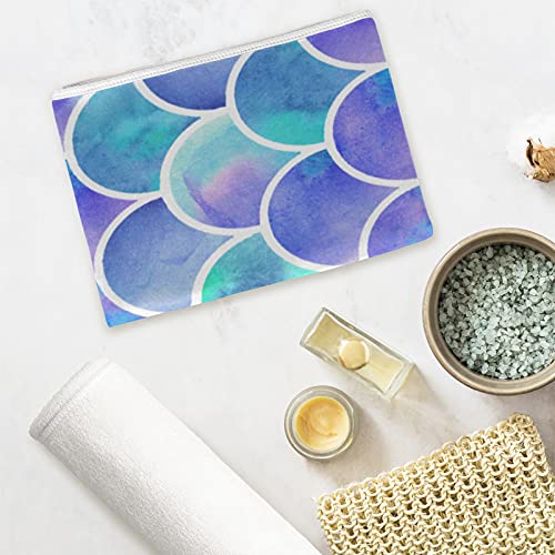 Mermaid Scale Hand Towel, Rainbow Mermaid Scale Face Towel Ultra Soft Highly Absorbent Decorative Guest Towels Fingertip Bath Towel for Bathroom Kitchen Hotel Home 30x15 Inch