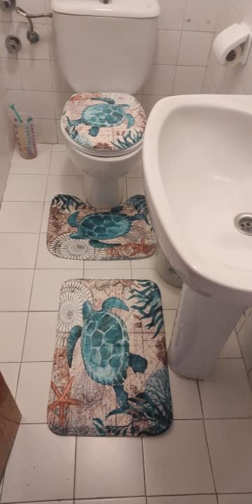 TYU Custom Bathroom Rugs Set, Print Your Pattern Custom Shower Curtain Perfume Bottle Cartoon Bath Curtain Polyester Fabric Waterproof with Hooks