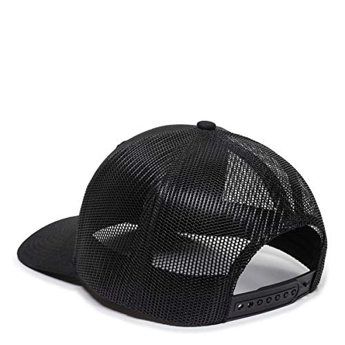 L.A. (Charger Colors) Upside Down Premium Snapback Hat (Black/Black)