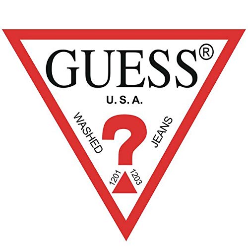 GUESS Black + Gold-Tone Crystal Silicone Watch