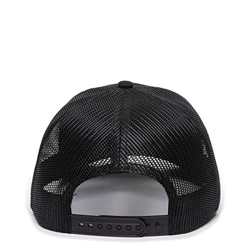 L.A. (Charger Colors) Upside Down Premium Snapback Hat (Black/Black)