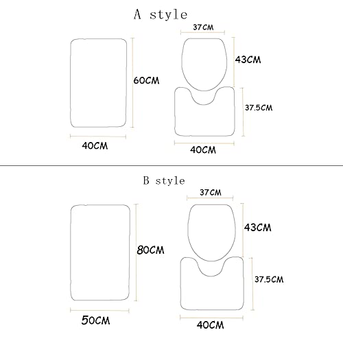 TYU Custom Bathroom Rugs Set, Print Your Pattern Custom Shower Curtain Perfume Bottle Cartoon Bath Curtain Polyester Fabric Waterproof with Hooks