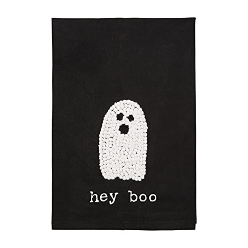 Mud Pie Large Knotted Halloween Towel, Boo, 26" x 17.5"