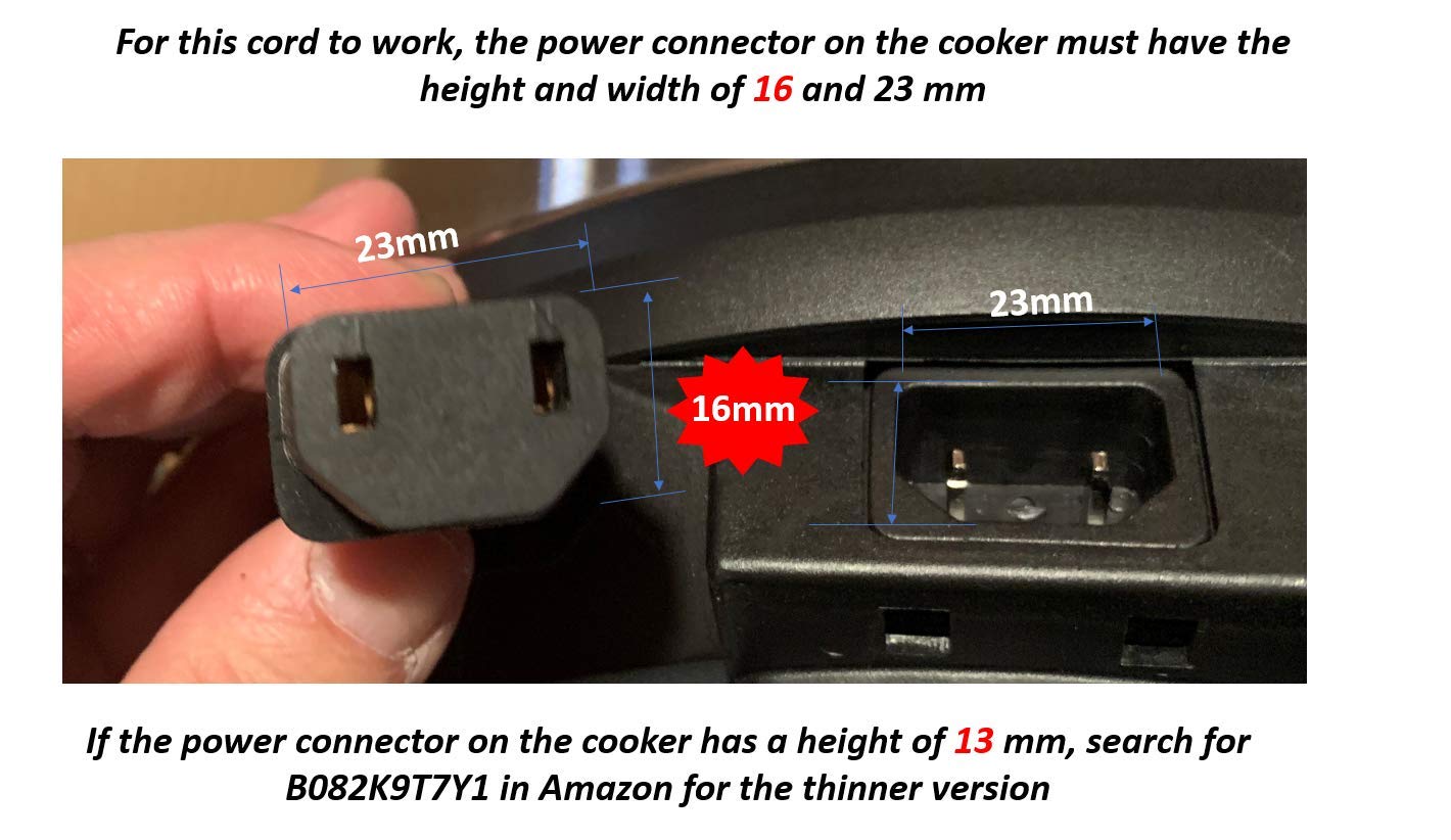 "1 GJS Gourmet Power Cord Compatible with Selected (Not ALL) 4 & 8 Quart Crock-Pot Express Multicooker SCCPPC400-V1 and SCCPPC800-V1". This cord is not created or sold by Crock-Pot.