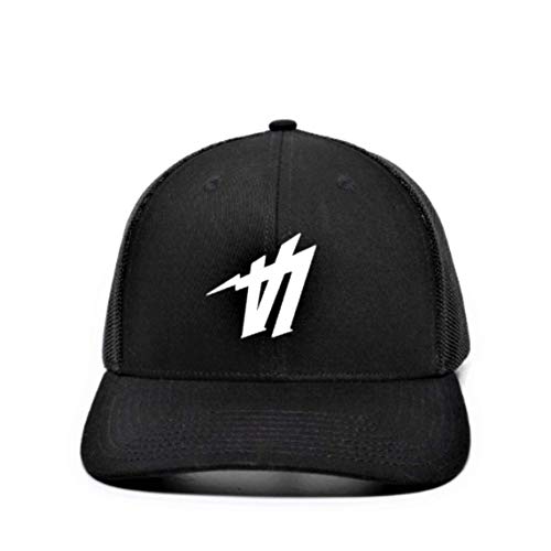 L.A. (Charger Colors) Upside Down Premium Snapback Hat (Black/Black)