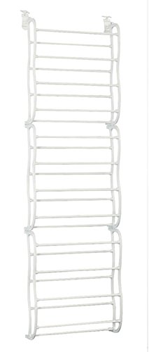 GPCT Over The Door Wall Hanging 36-Pair Shoe Rack. Fits Over Standard-Size Doors, 12 Shelves Design, Holds Sneakers, Heels, Sandals, Low Boots. Shelf Closet Wall Hanging Organizer Storage Shoe Stand