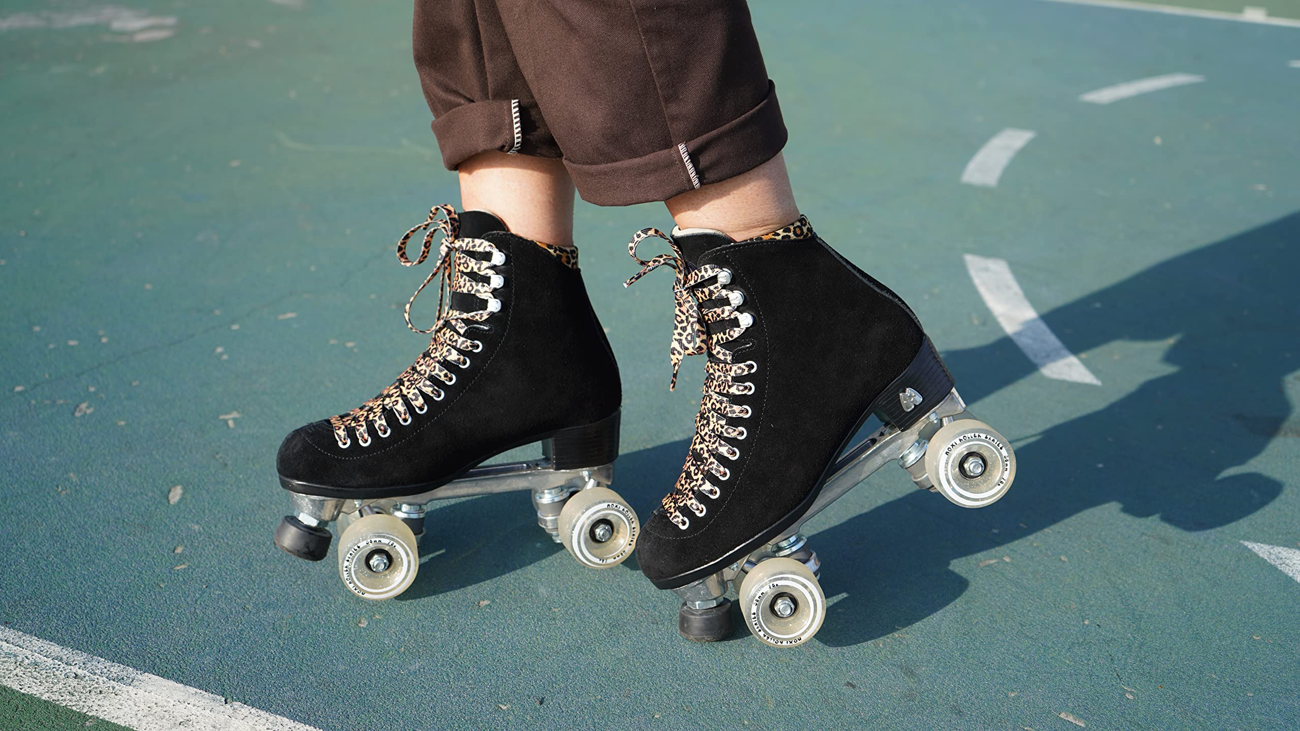 Moxi Panther Roller Skate - Fun and Fashionable Womens Roller Skates | Black Suede | Size 9