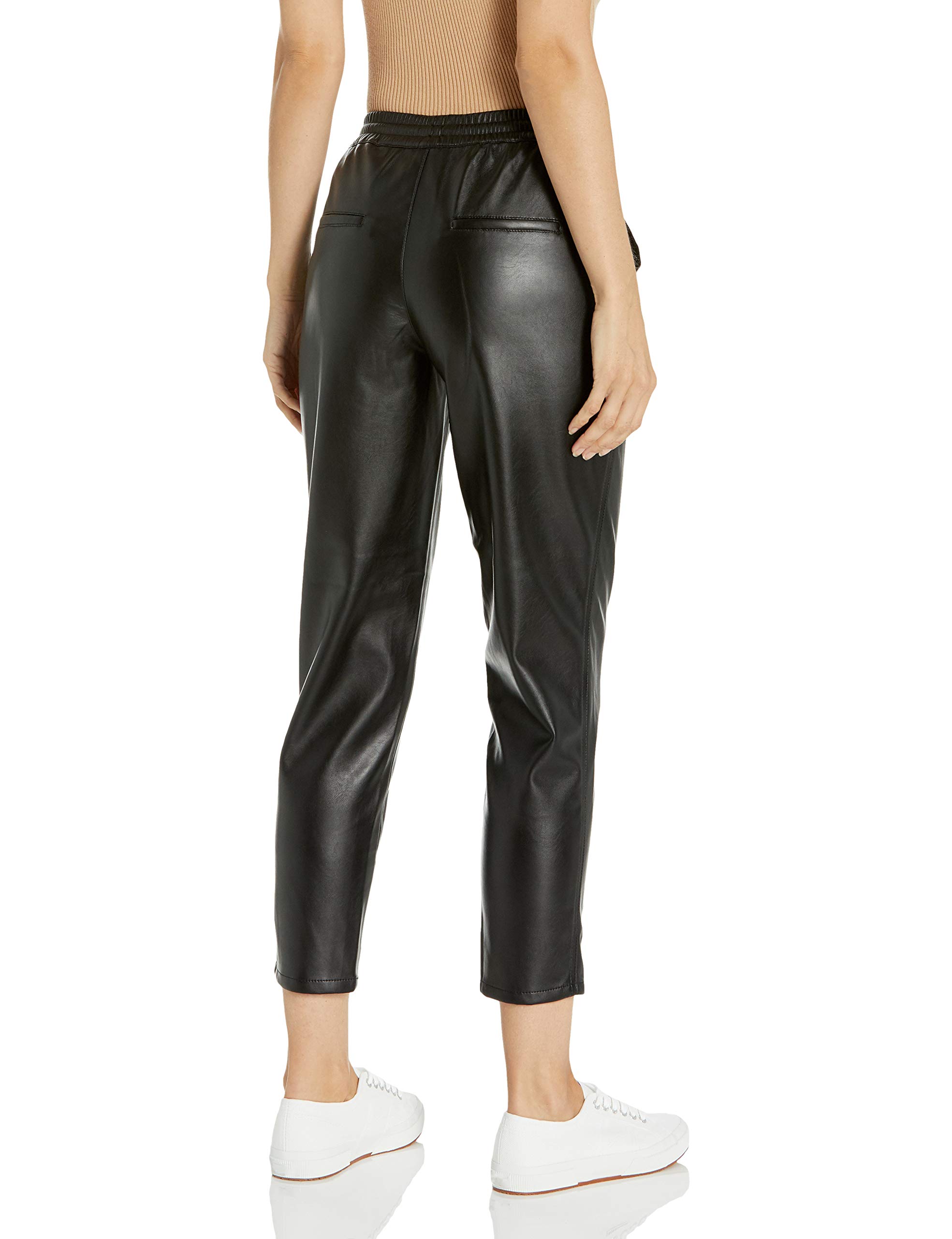 [BLANKNYC] womens [Blanknyc] Vegan Leather Drawstring Jogger Pants, No Guidance, 30 US