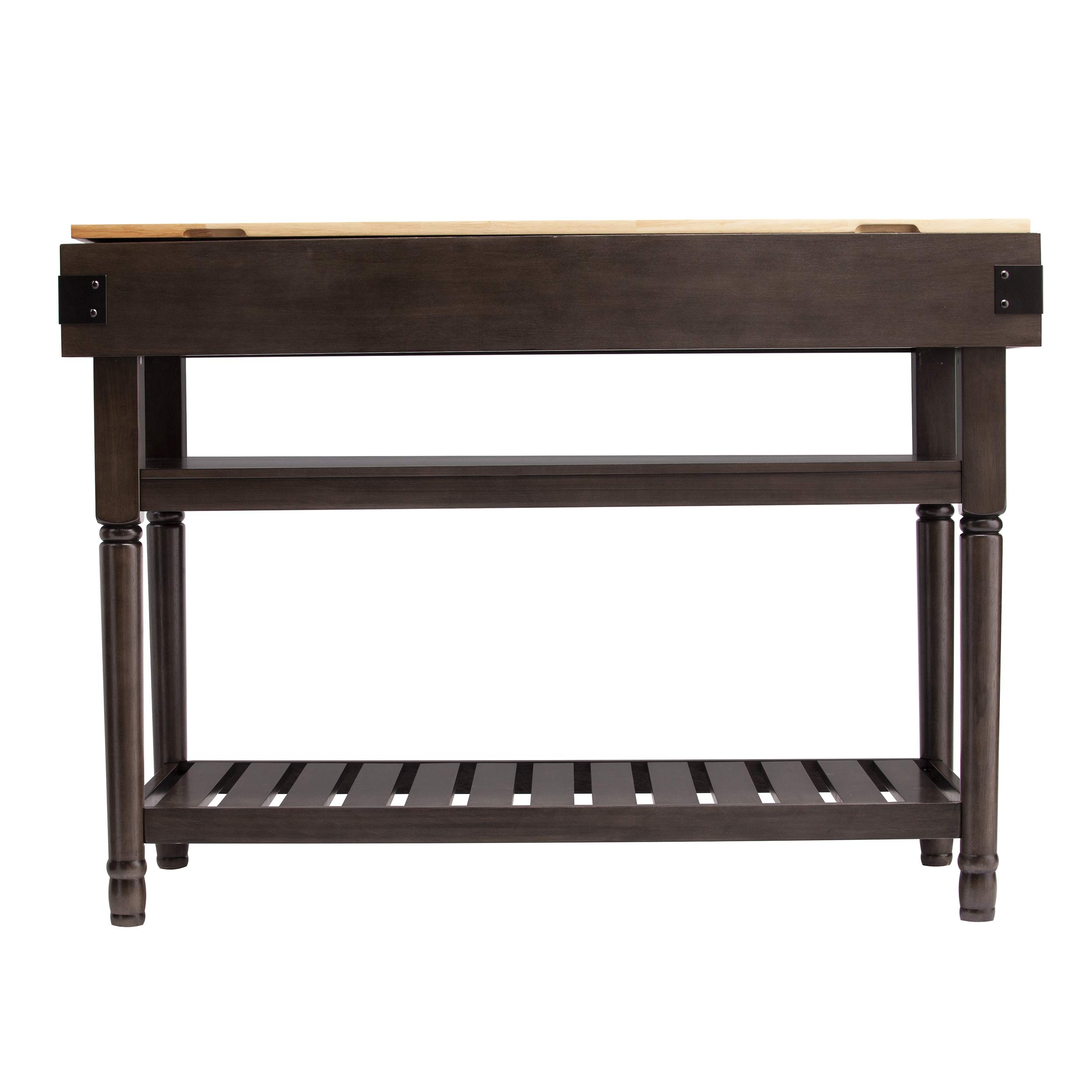 SEI Furniture Waysmere Kitchen Island, Smoked ash, Natural