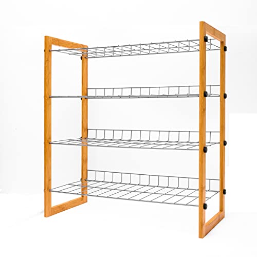 VIAV 4-Tier Shoe Rack Storage Organizer,Shoe Shelf, Shoe Storage Organizer for Closet Bedroom Entryway