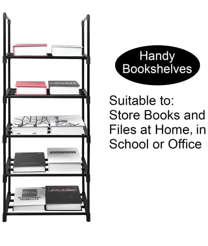 Easyhouse 5 Tier Metal Sturdy Shoe Rack, Narrow Shelf Organizer for Entryway, Closet, Bedroom