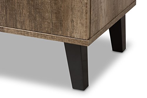 Baxton Studio Cambria Shoe cabinet, Light Brown