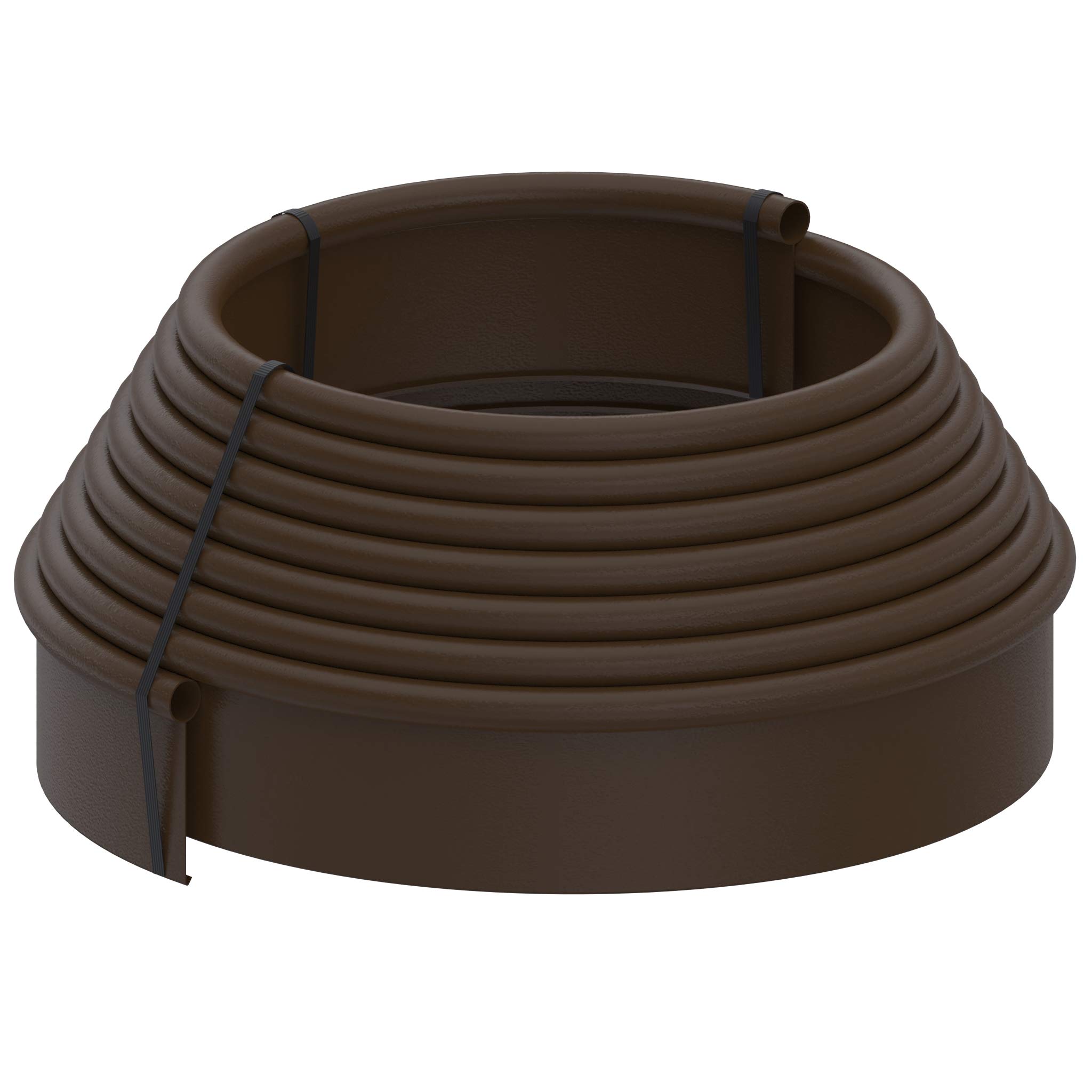 Vodaland 4 Inch Edging for Landscaping and Flower Beds - Garden Edging Border System (Brown)