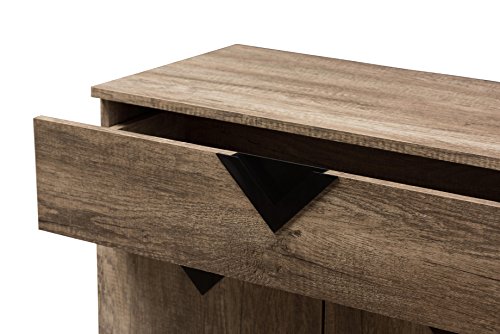 Baxton Studio Cambria Shoe cabinet, Light Brown
