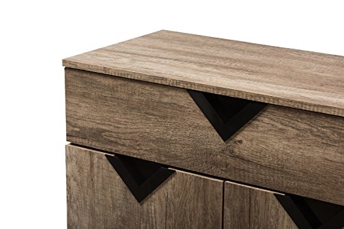 Baxton Studio Cambria Shoe cabinet, Light Brown