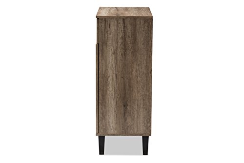 Baxton Studio Cambria Shoe cabinet, Light Brown