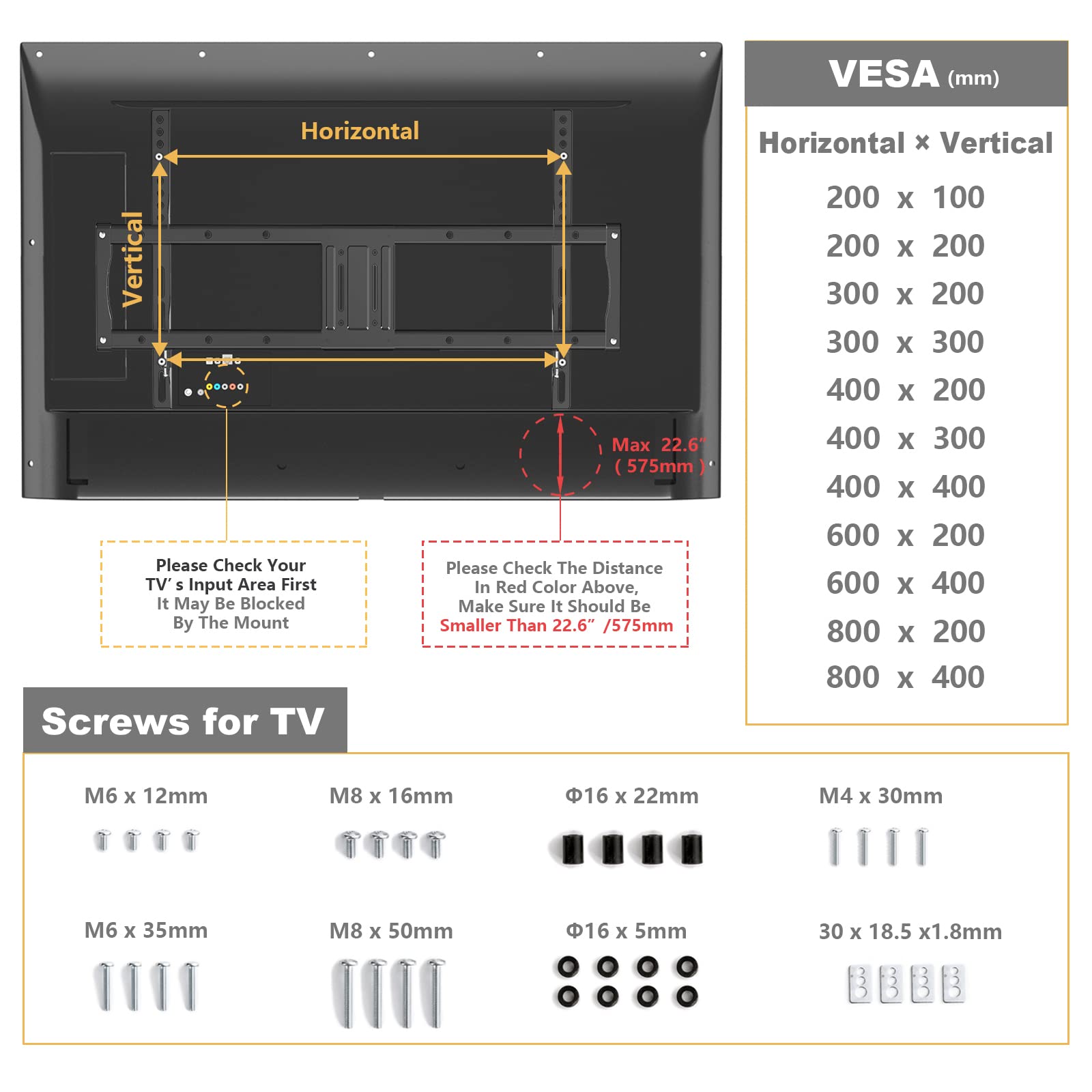 TVON Universal TV Stand Base for 55-90 Inch Flat/Curved TVs, Table Top TV Stand with 4 Level Height Adjustment and Heavy Duty Base, Holds up to 150 lbs