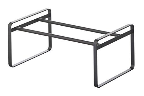 Red Co. Expandable 16 to 28 inch Steel Metal 6 Pair Shoe Rack, Stackable Storage Shelf, Black