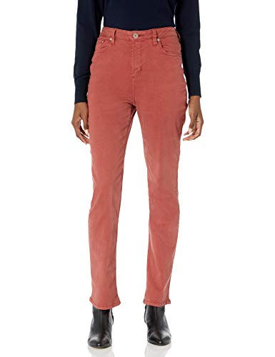 JAG Jeans Women's Olivia Ultra High Rise Straight Pant, Red Rock, 2