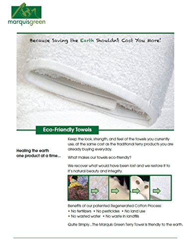 Optima Collection Silver Level 13" X 13" White Washcloths, Set of 12, 100% Eco-Friendly Pre-Consumer Regenerated Cotton