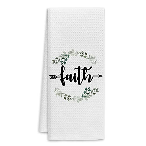 Inspirational Quotes Faith Kitchen Towels Dish Towels Hand Towels,Religious Decorative Hand Towels Bath Towels,Religious Gifts for Women Faith Teens Girls Mom Men Kids Christian Catholic