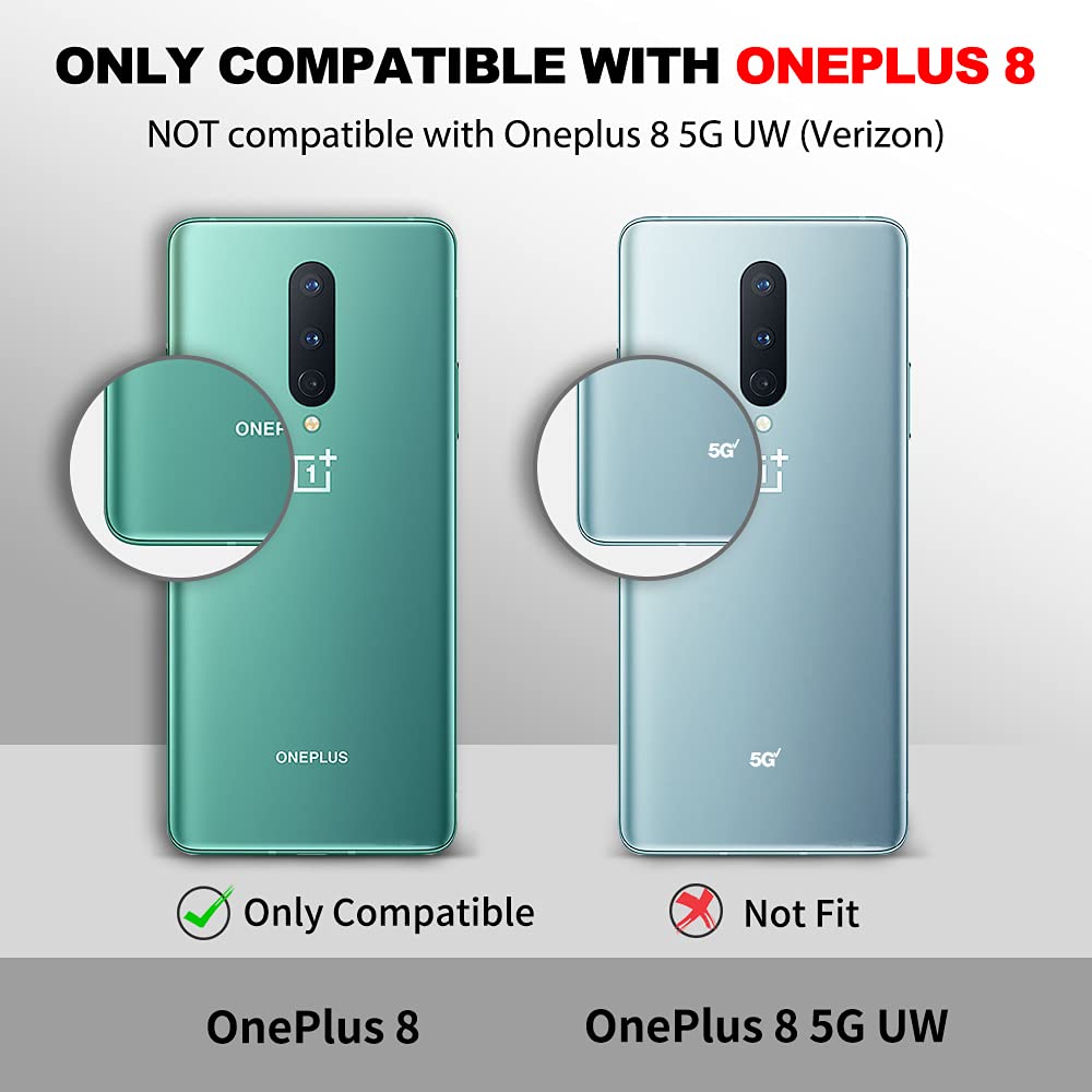 Jusy Heavy Duty Shockproof for Oneplus 8 5g Case with Rotating Ring Kickstand [NOT fit Verizon & 8pro & 8T], Support Car Magnetic Bracket, Dual Layer Protive Phone Cover for OnePlus 8 5g (Red)