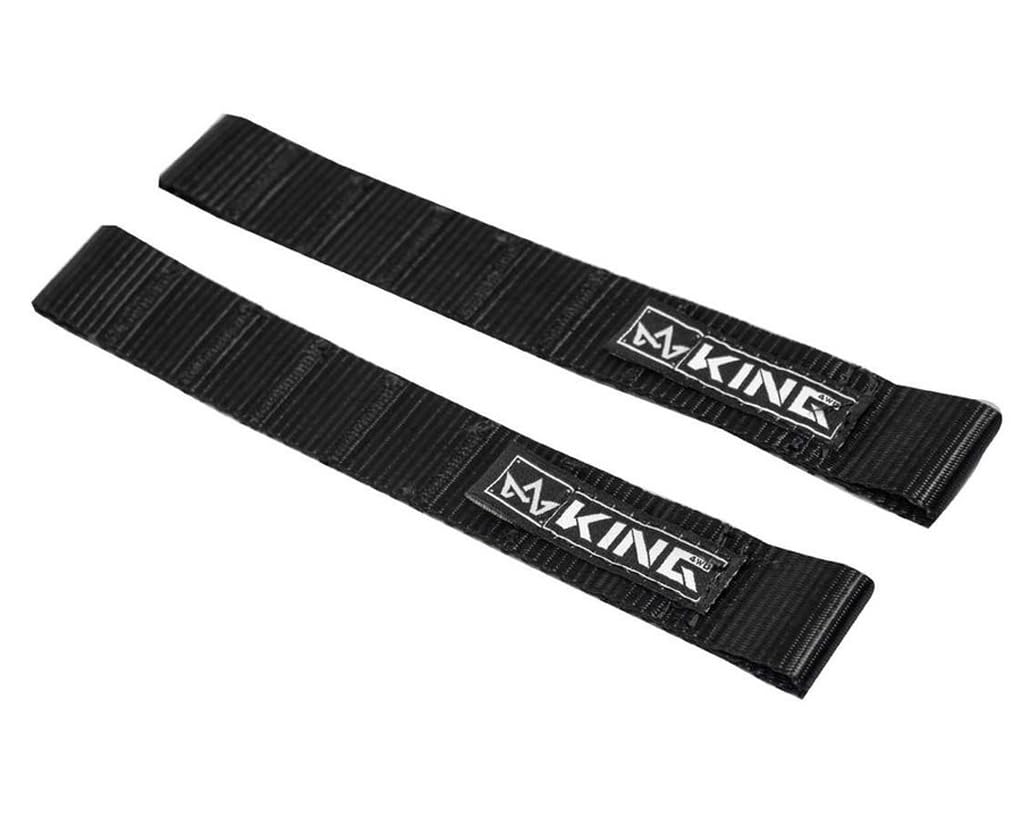 Overland Vehicle Systems King 4WD Heavy Duty Adjustable Door Straps Solid in Pairs - Universal Fitment for CJ, YJ & TJ & JK - 600 Denier Ballistic Nylon