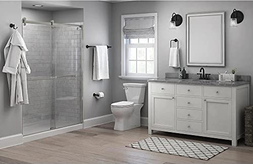 Industrial Pipe Towel Rack Towel Bar 24 Inch, Heavy Duty Wall Mounted Rustic Farmhouse Bath Towel Holder for Bath Bathroom Kitchen