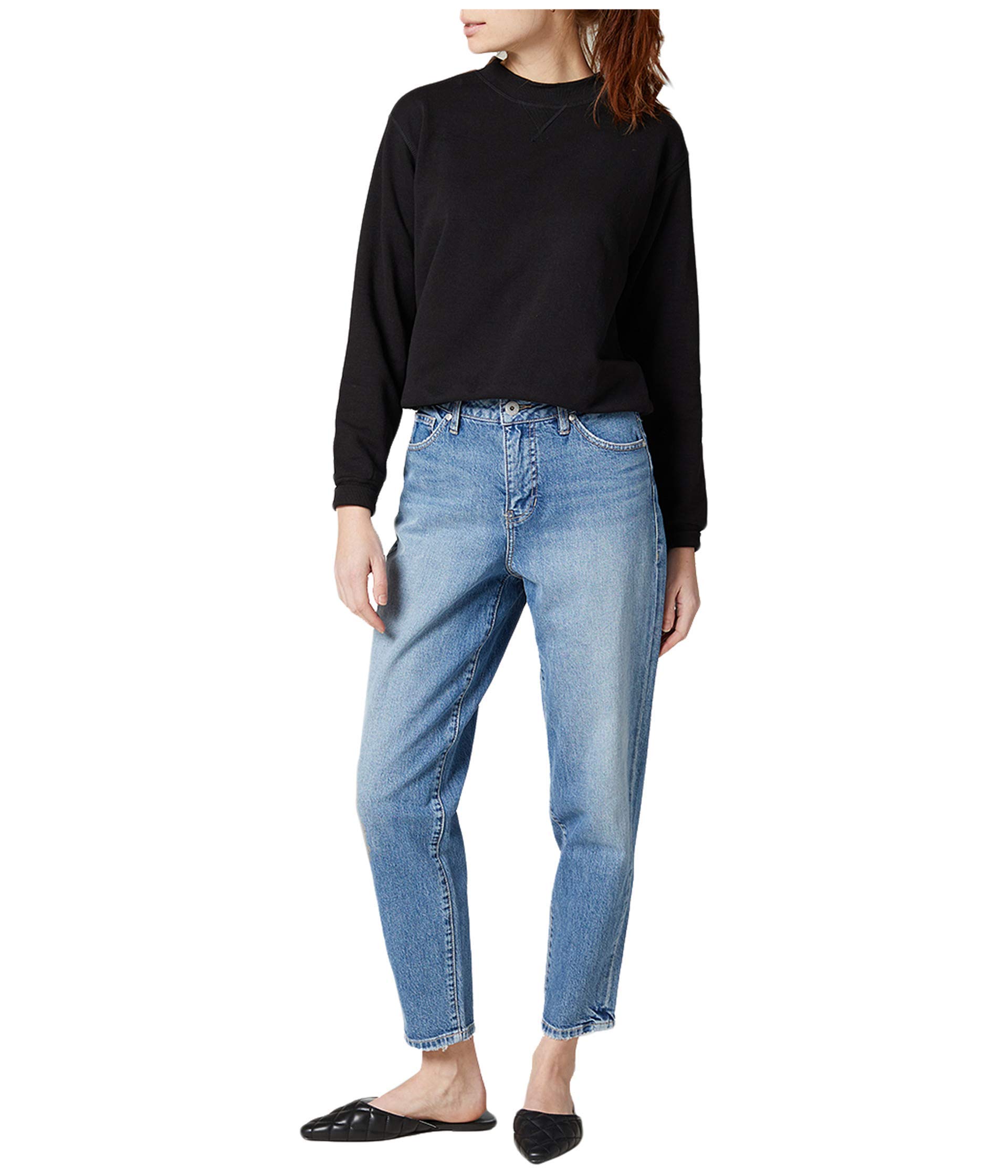 JAG Jeans Women's Luna Mom Jean, Soho Blue, 16