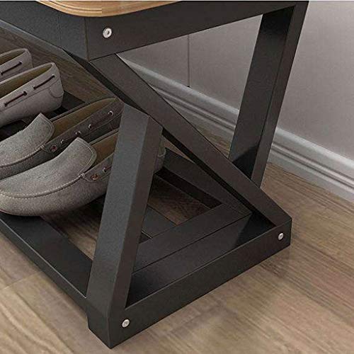 DINGZZ Shoe Rack ,Bench in Solid Wood, Bench for Steel Dressing Shoes, Bench for The Rest Heavy Shoe Rack