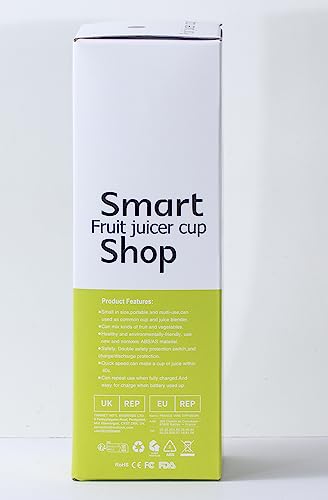 Portable Blender Cup,Electric USB Juicer Blender,Mini Blender Portable Blender For Shakes and Smoothies, Juice,380ml, Six Blades Great for Mixing,Green