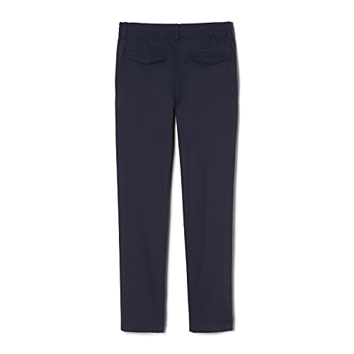French Toast Girls' Pull-On Twill Pant (Standard & Plus), School Uniform Navy, 14